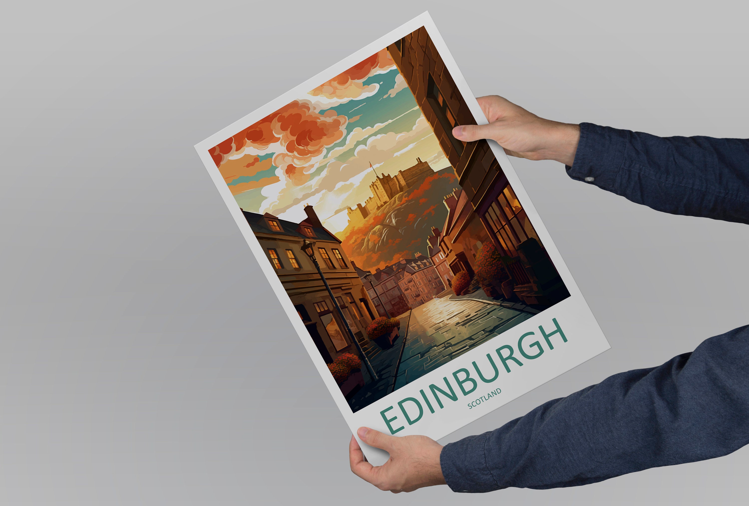 Edinburgh Cityscape Print Edinburgh Home Decor European City - Etsy UK