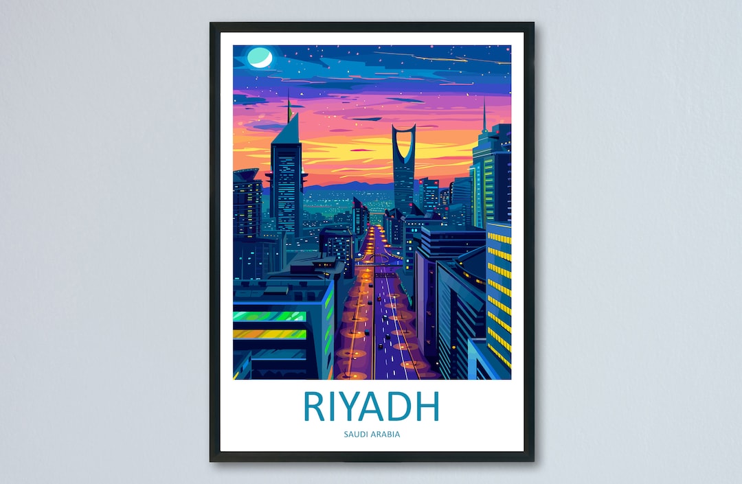 Riyadh Travel Print Wall Art Riyadh Wall Hanging Home Décor Riyadh Gift Art Lovers Saudi Arabia ...