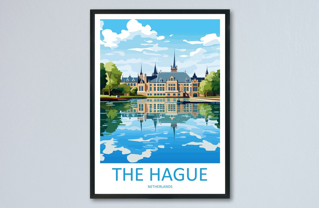 The Hague Travel Print Wall Art the Hague Wall Hanging Home Decoration ...
