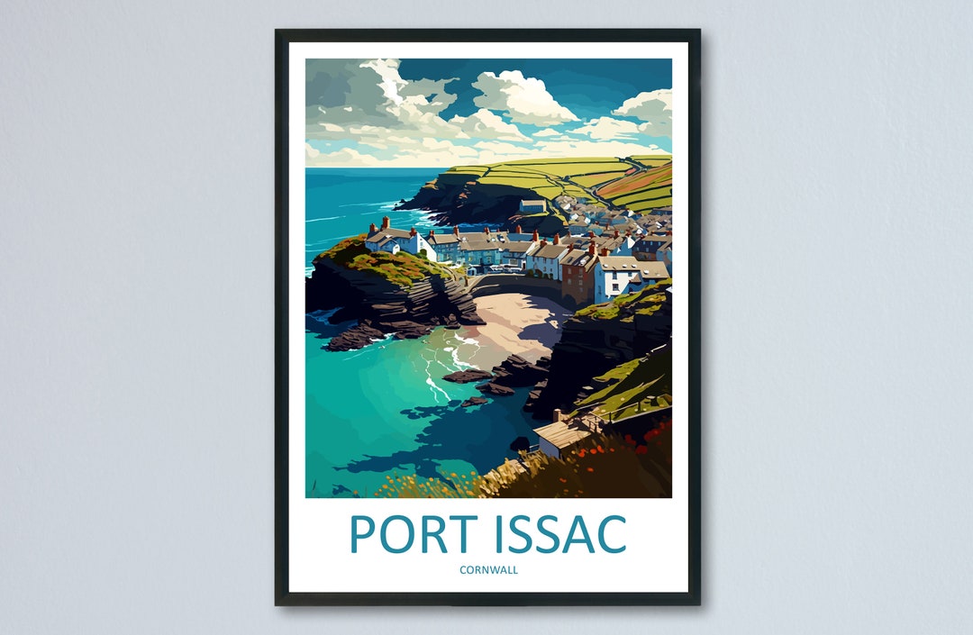 Port Issac Travel Print Wall Art Port Issac Wall Hanging Home Décor ...