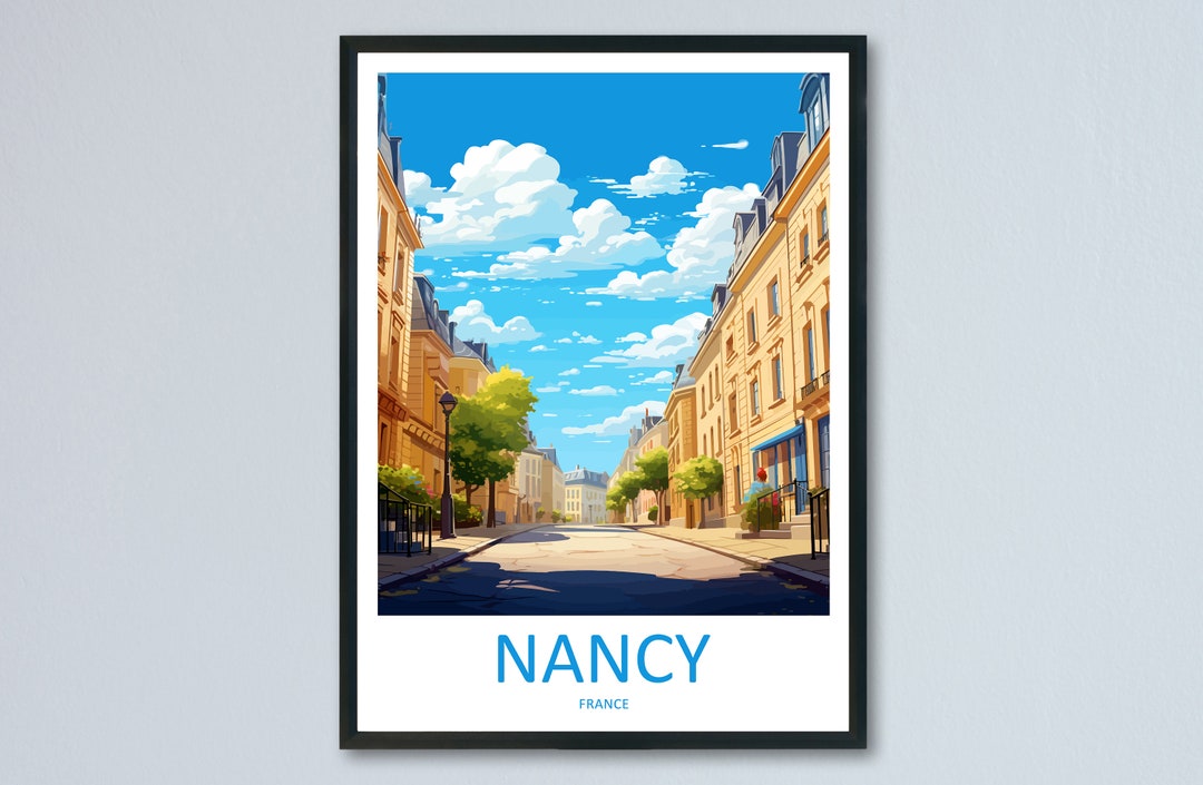 Nancy Travel Print Wall Art Nancy Wall Hanging Home Décor Nancy Gift ...