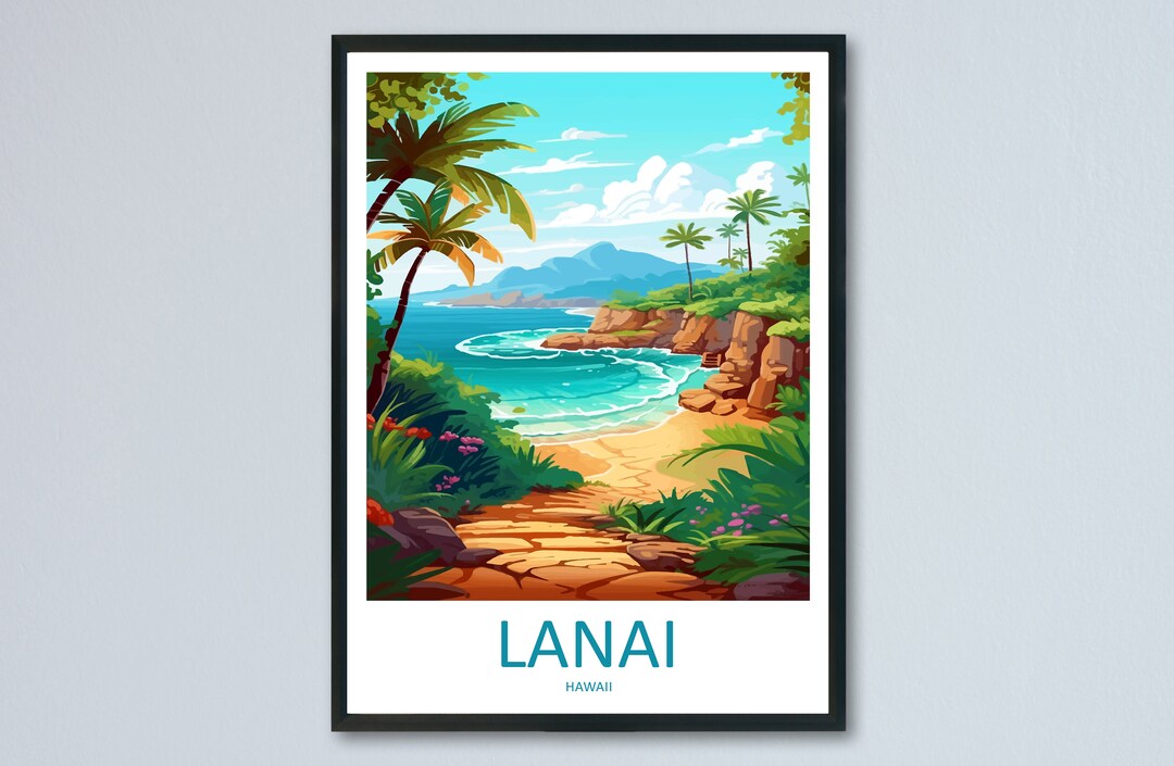 Lanai Travel Print Wall Art Lanai Wall Hanging Home Décor Lanai Gift ...