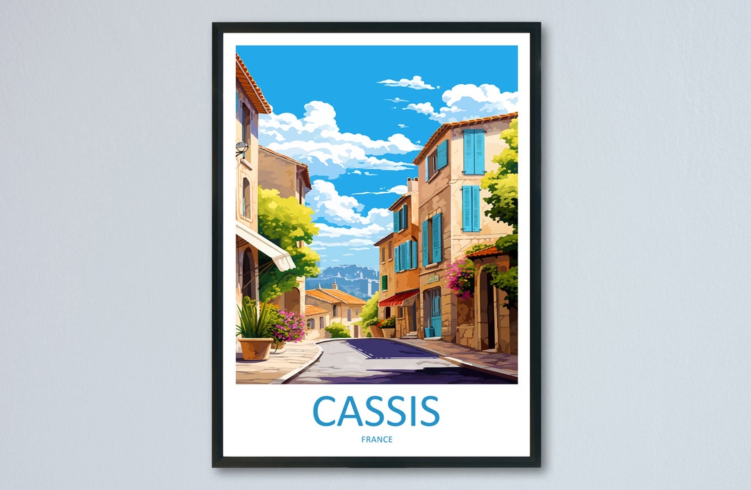 Cassis Travel Print Wall Art Cassis Wall Hanging Home Décor Cassis Gift ...