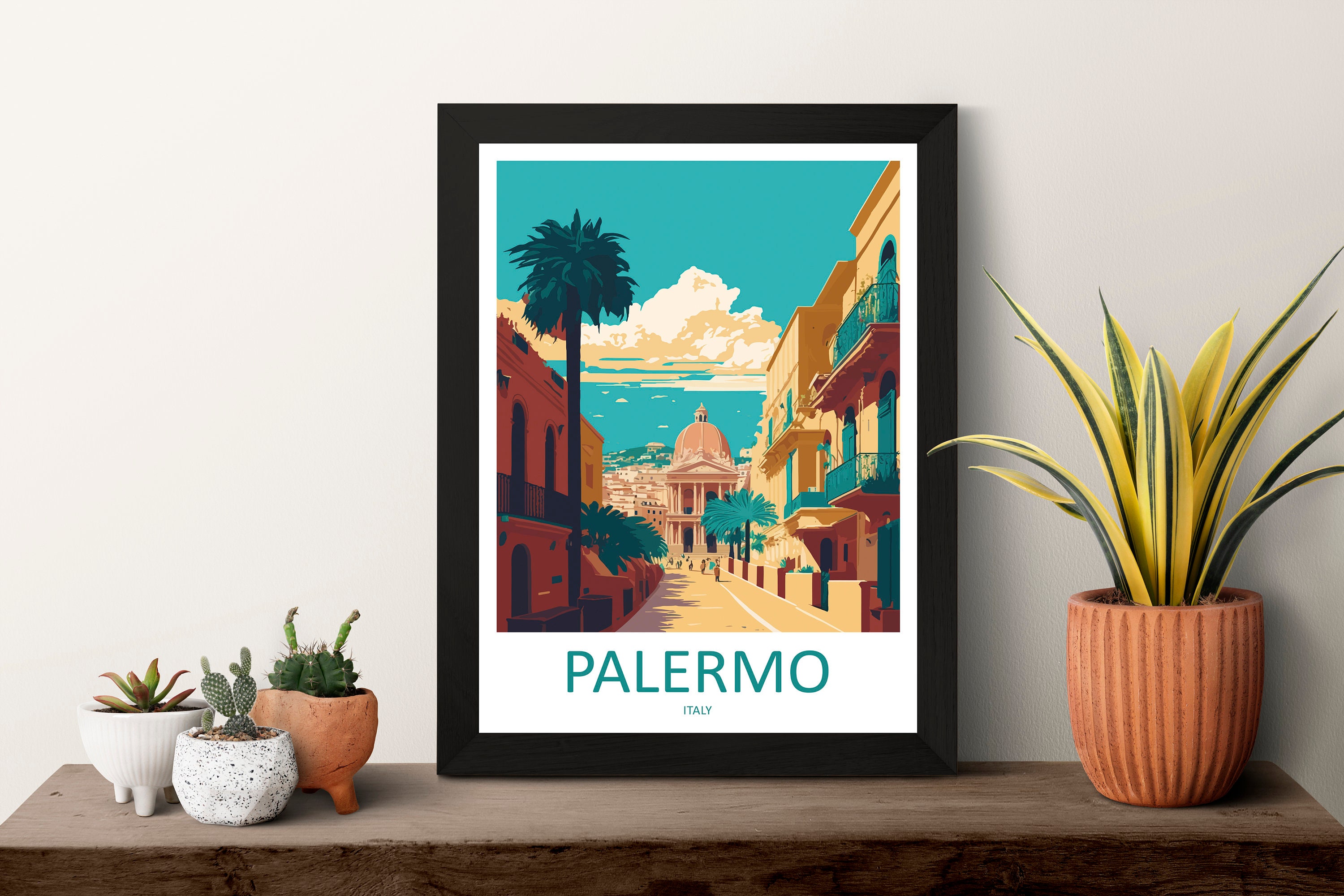 Palermo Travel Print Palermo Sicily Home Décor Palermo Art Print Sicily ...