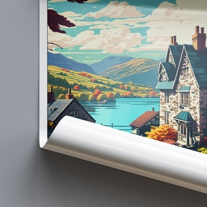 Ambleside Travel Print Wall Art Ambleside Wall Hanging Home Décor ...