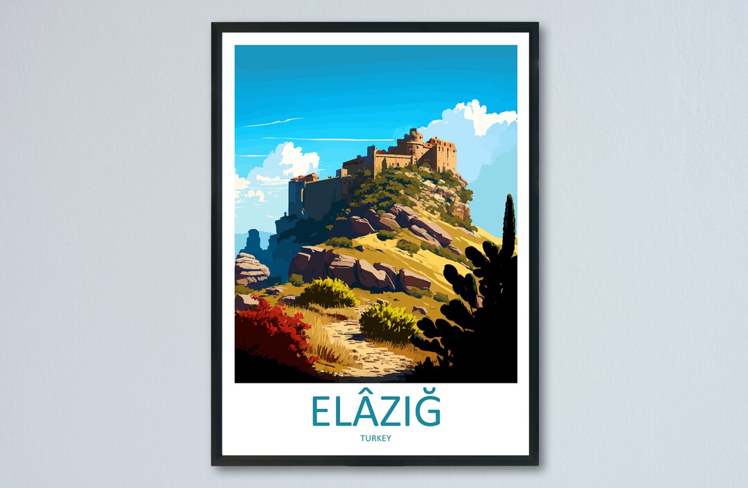 Elâzığ Travel Print Wall Art Elâzığ Wall Hanging Home Decoration Elâzığ ...