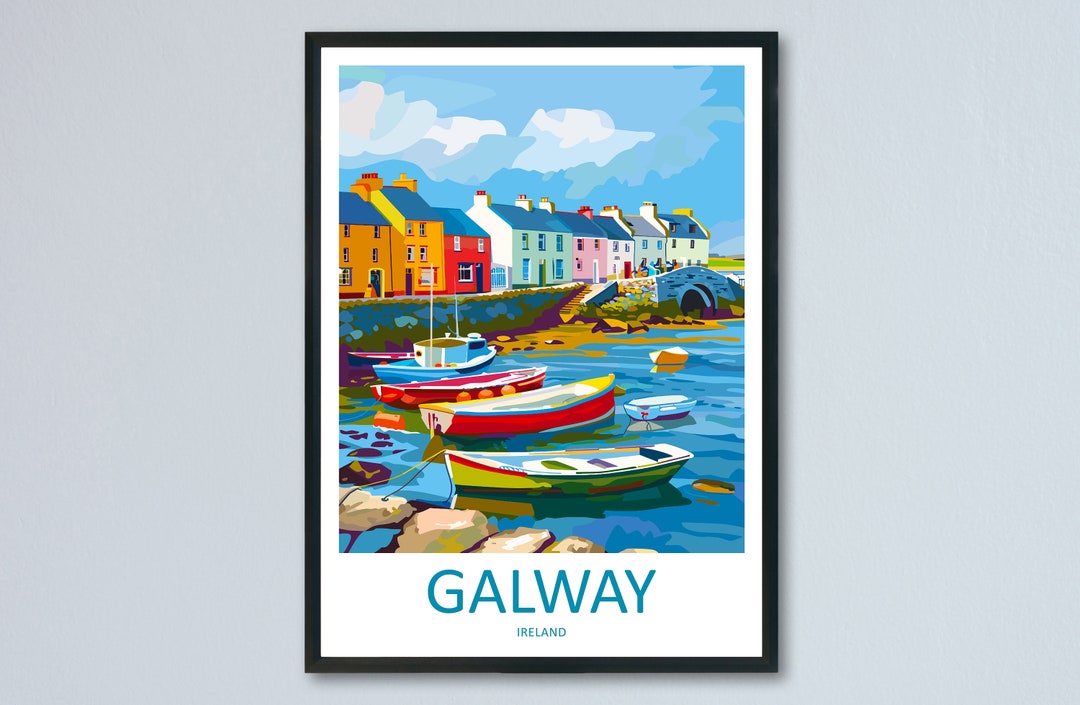 Galway Print Galway Home Decor Galway Square Art Print Galway Wall Art ...