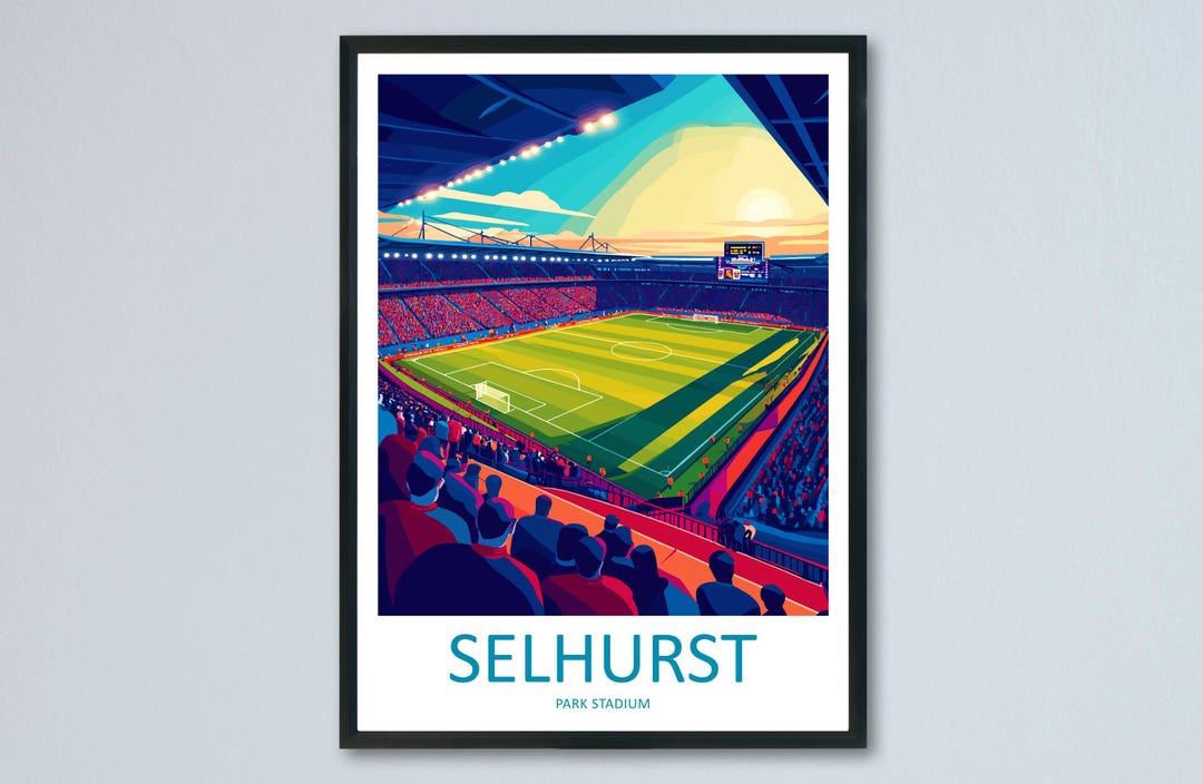 Selhurst Park Stadium Print Selhurst Park Home Décor Art Print Crystal ...