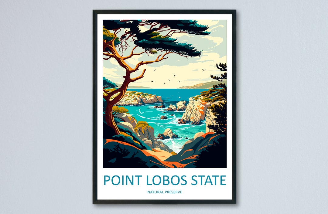 Point Lobos State Natural Reserve Travel Print Wall Art Point Lobos ...