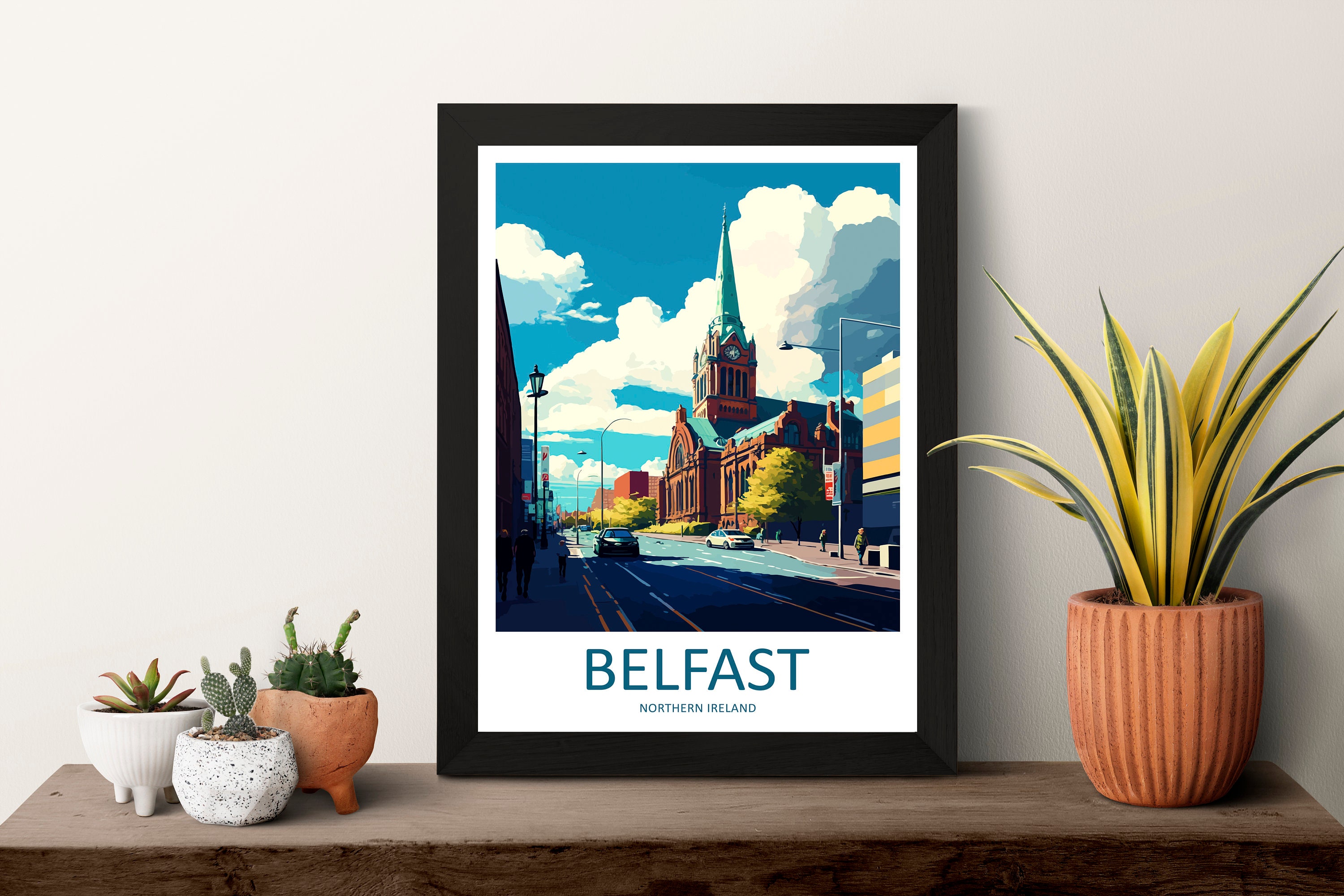 Belfast Travel Print Wall Art Belfast Wall Hanging Home Décor - Etsy UK