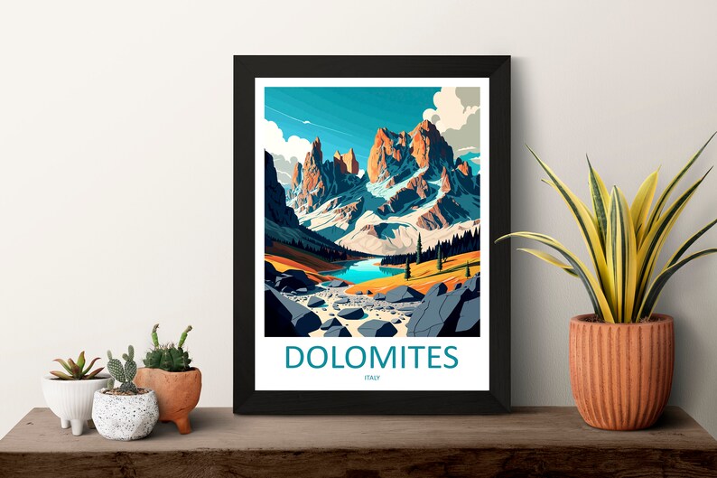 Dolomites Travel Print Dolomites Home Décor Dolomitic Alps Art Print ...