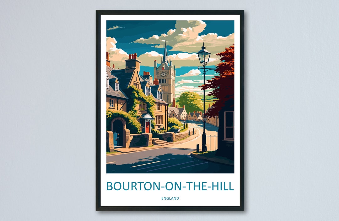 Bourton on the Hill Travel Print Wall Art Bourton on the Hill - Etsy