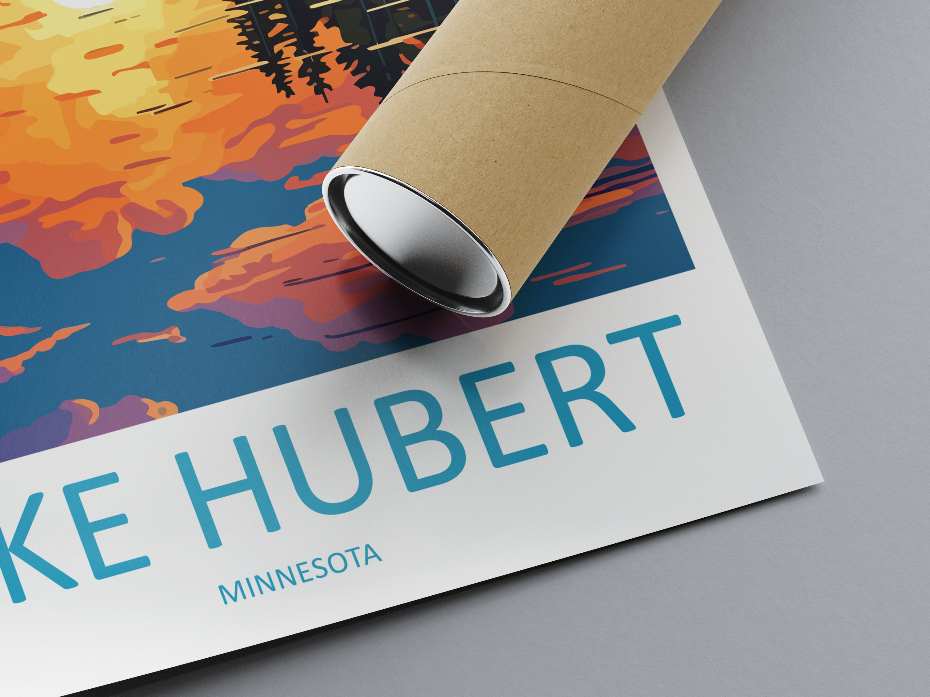 Lake Hubert Travel Print Wall Art Lake Hubert Wall Hanging Home Décor ...