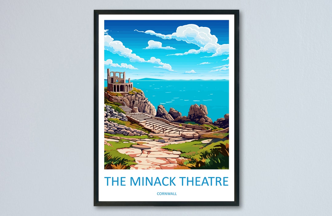 The Minack Theatre Travel Print Wall Art the Minack Theatre Wall ...