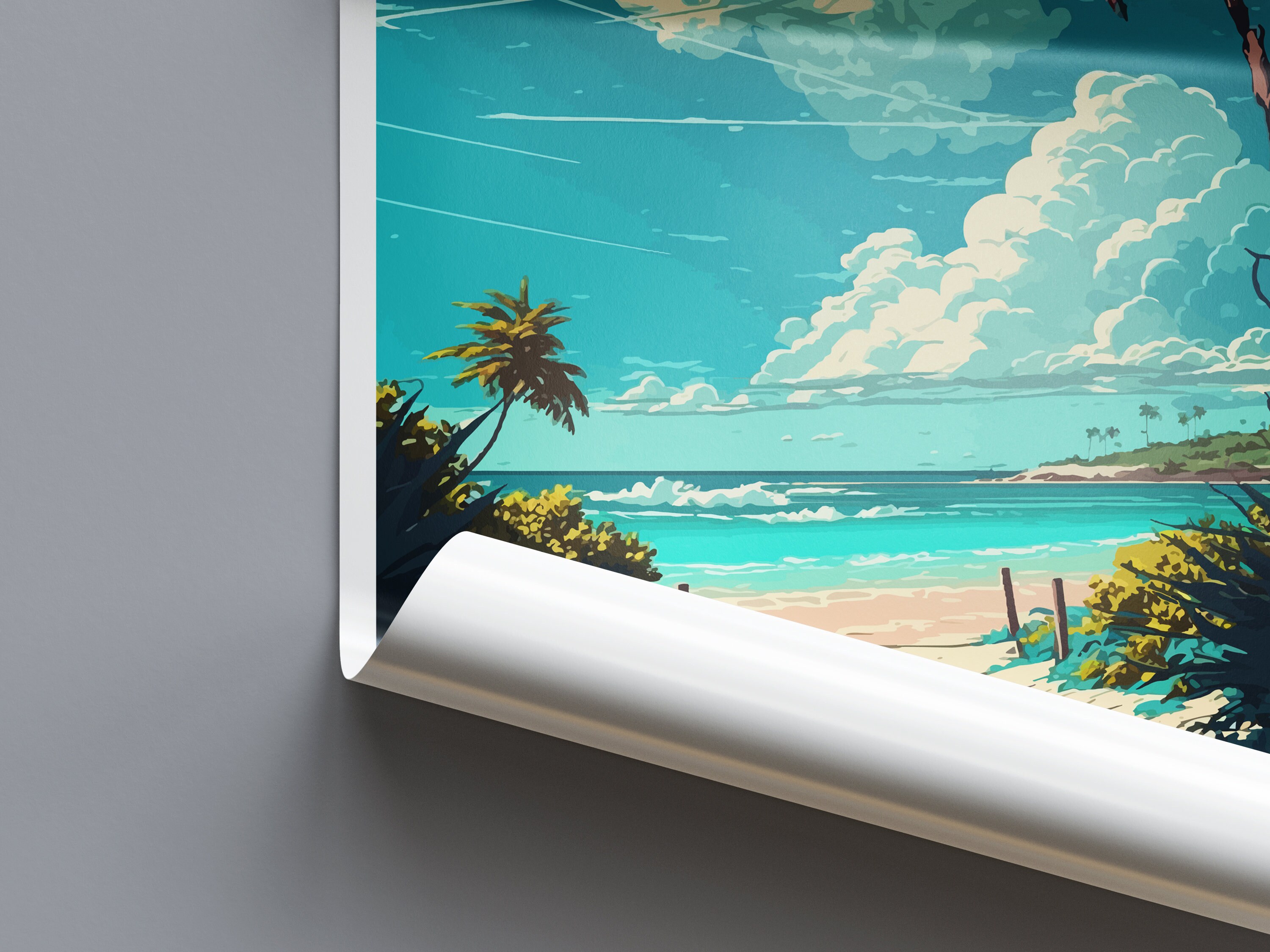Akumal Travel Print Wall Art Akumal Wall Hanging Home Decoration Akumal ...