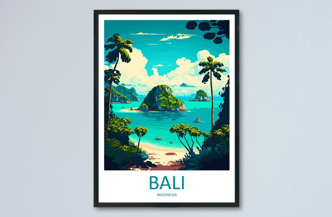 Bali Travel Print Wall Art Bali Wall Hanging Home Décor Bali Gift Art ...