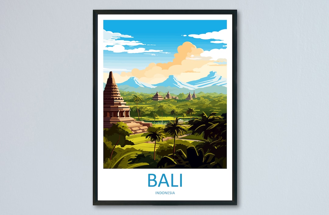 Bali Travel Print Wall Art Bali Wall Hanging Home Décor Bali Gift Art ...