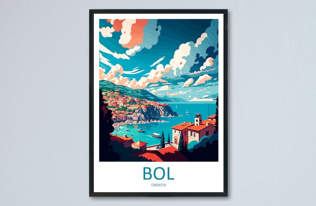 Bol Travel Print Wall Art Bol Wall Hanging Home Décor Bol Gift Art ...