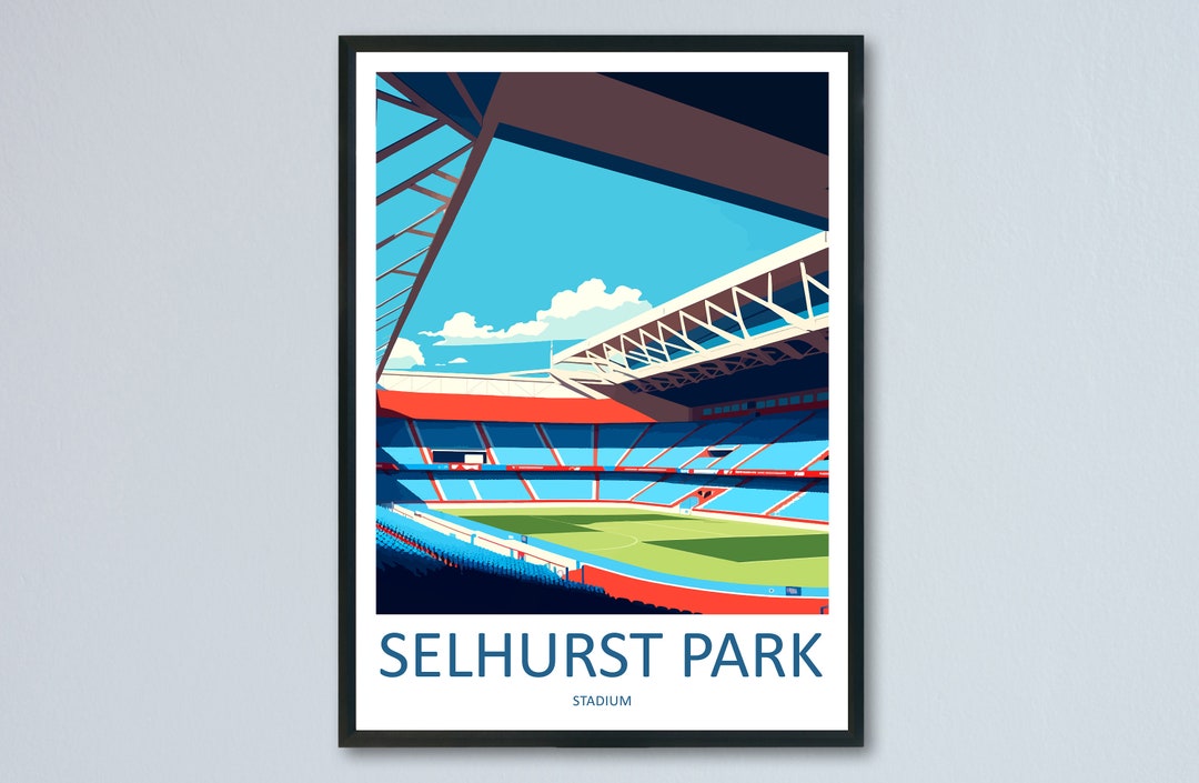 Selhurst Park Stadium Print Selhurst Park Home Décor Art Print Crystal ...