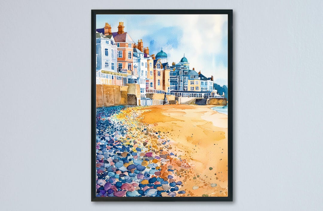 Brighton and Hove Watercolor Poster Brighton Travel Print England Wall ...