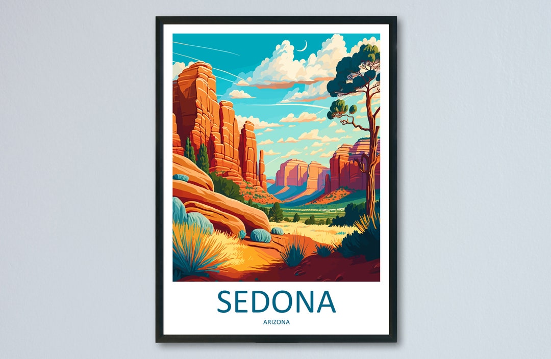 Sedona Travel Print Sedona Home Décor Arizona Art Print Sedona Wall ...