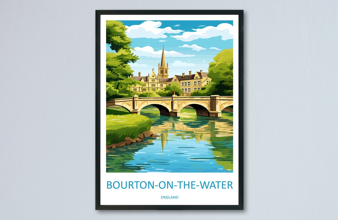 Bourton on the Water Travel Print Wall Art Bourton on the Water Wall ...