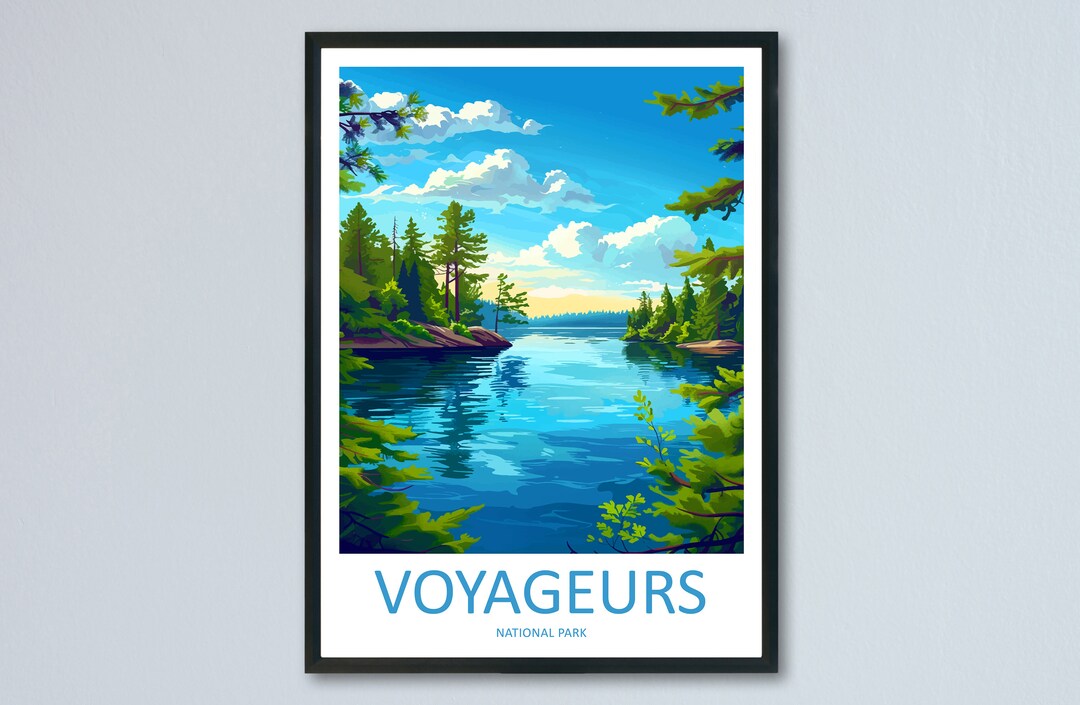 Voyageurs National Park Travel Print Wall Art Voyageurs National Park ...