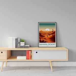 Sahara Desert Travel Print Wall Art Sahara Desert Wall Hanging Home ...
