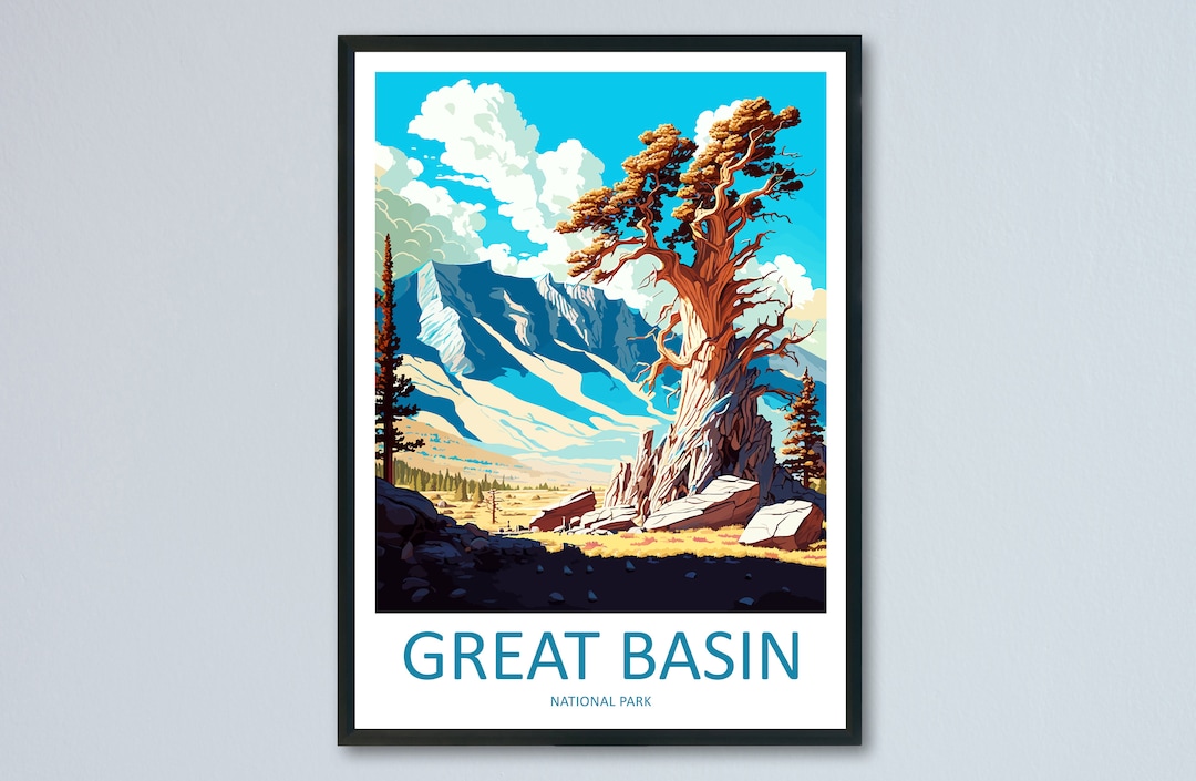 Great Basin National Park Travel Print Wall Art Great Basin National ...