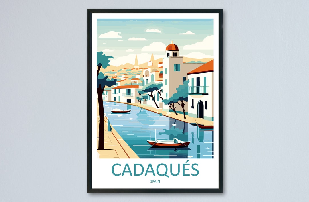 Cadaqués Travel Print Wall Art Cadaqués Wall Hanging Home Décor ...