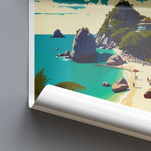 Ko Tao Travel Print Wall Art Ko Tao Wall Hanging Home Decor Ko Tao Gift ...