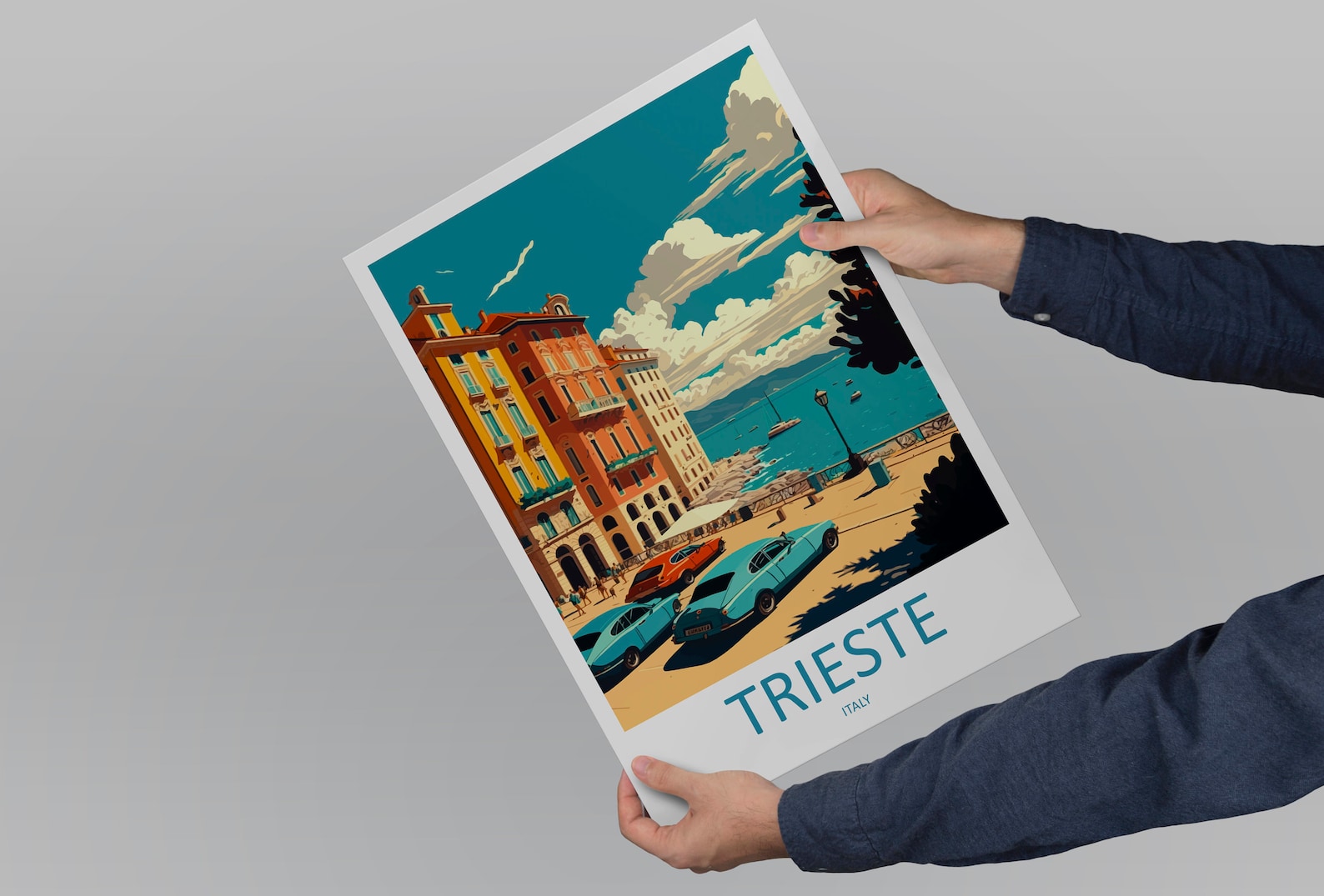 Trieste Travel Print Wall Art Trieste Wall Hanging Home Décor Trieste ...
