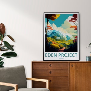 Eden Project Travel Print Wall Art Eden Project Wall Hanging Home Décor ...