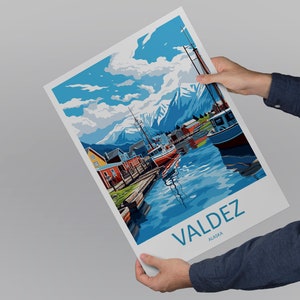 Valdez Travel Print Wall Art Valdez Wall Hanging Home Décor Valdez Gift ...