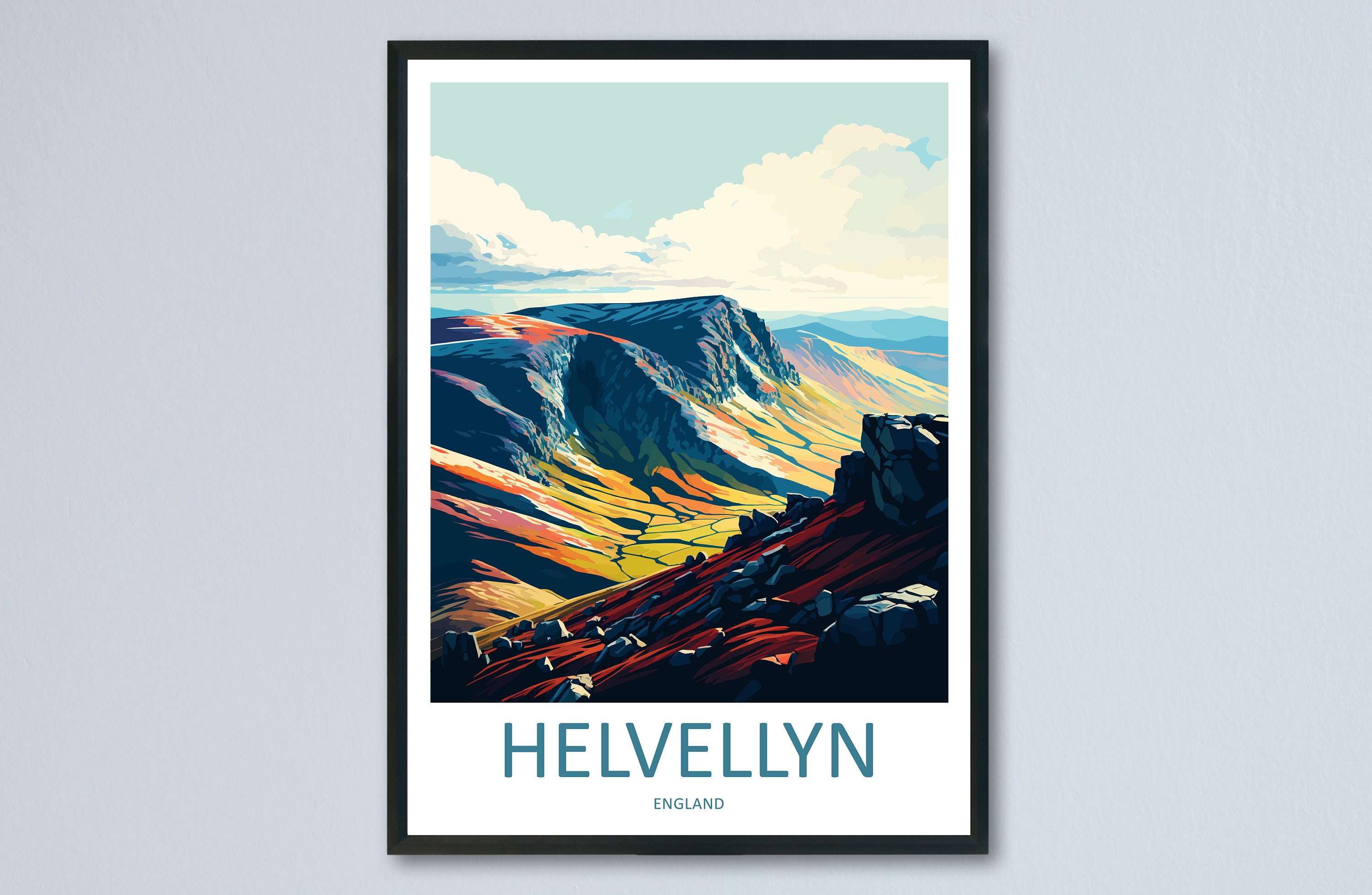 In Picture Of England Helvellyn