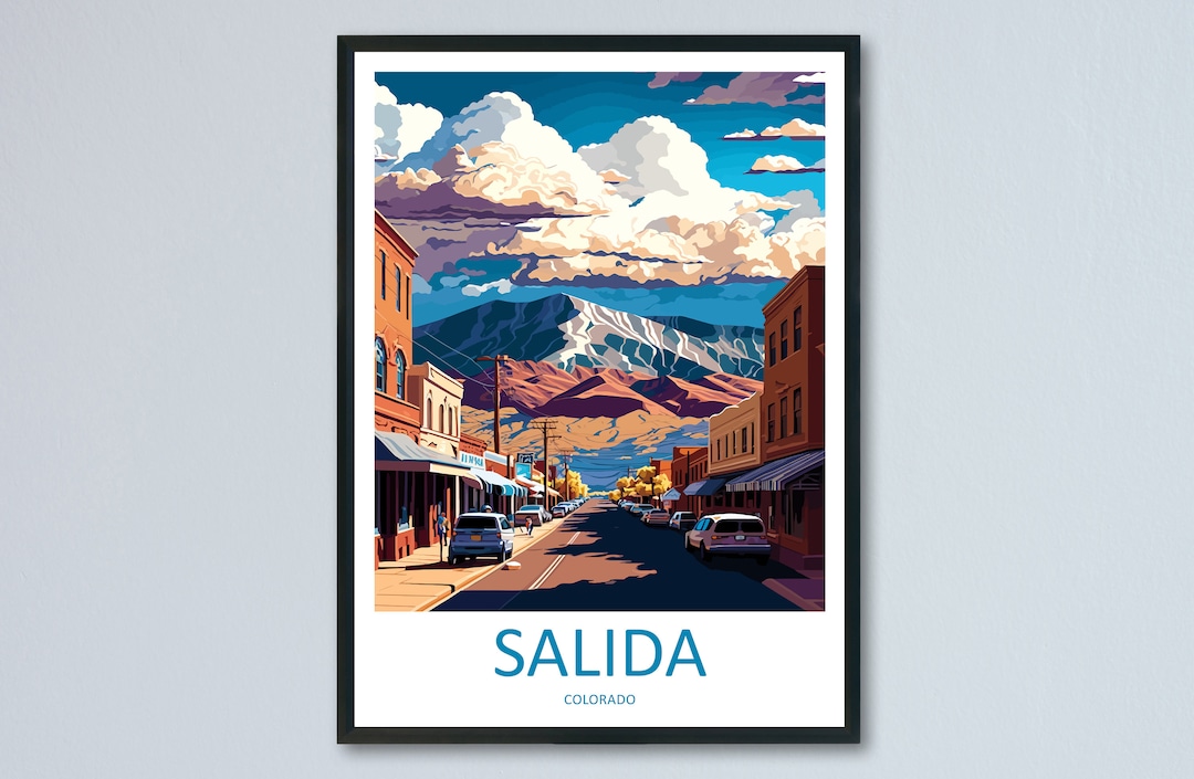 Salida Travel Print Wall Art Salida Wall Hanging Home Décor Salida Gift ...