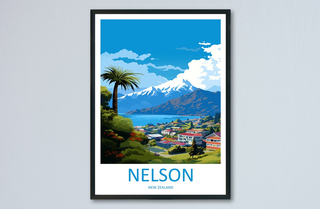Nelson Travel Print Wall Art Nelson Wall Hanging Home Décor Nelson Gift ...