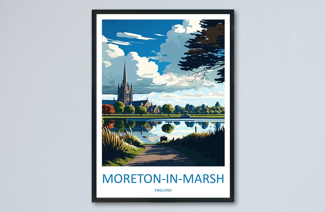 Moreton in Marsh Travel Print Wall Art Moreton in Marsh Wall Hanging ...