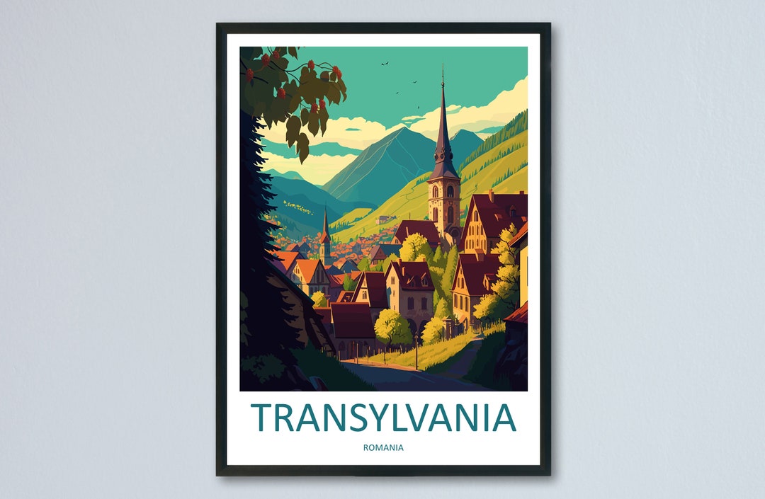 Transylvania Travel Print Transylvania Home Décor Romania Art Print ...