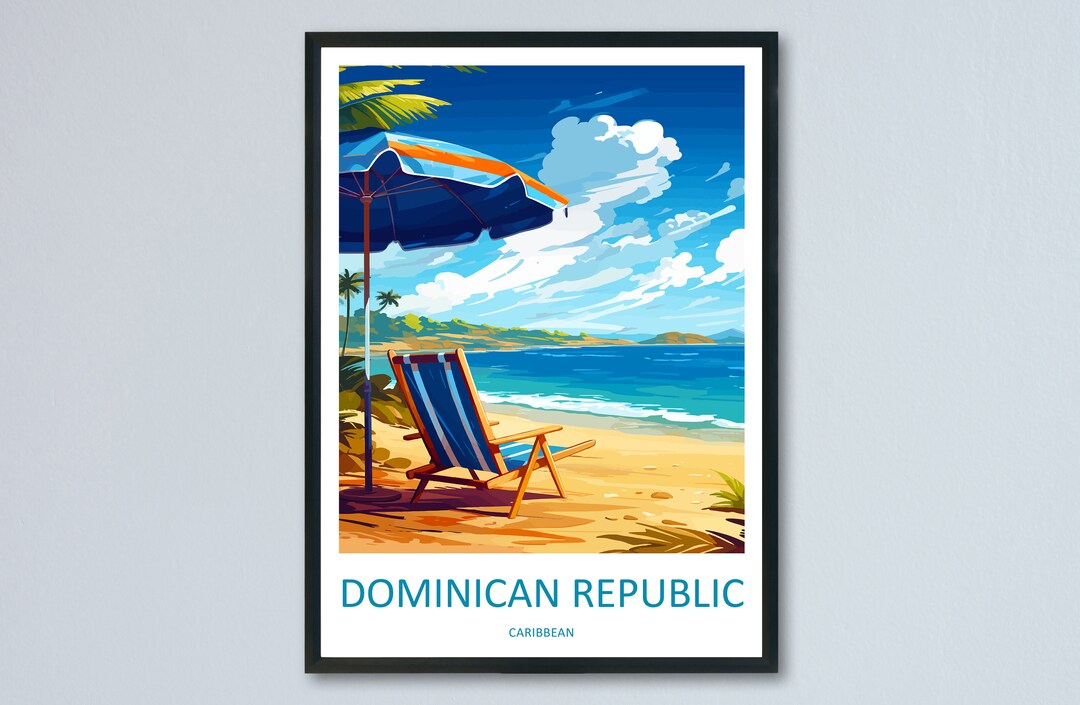 Dominican Republic Travel Print Wall Art Dominican Republic Wall ...