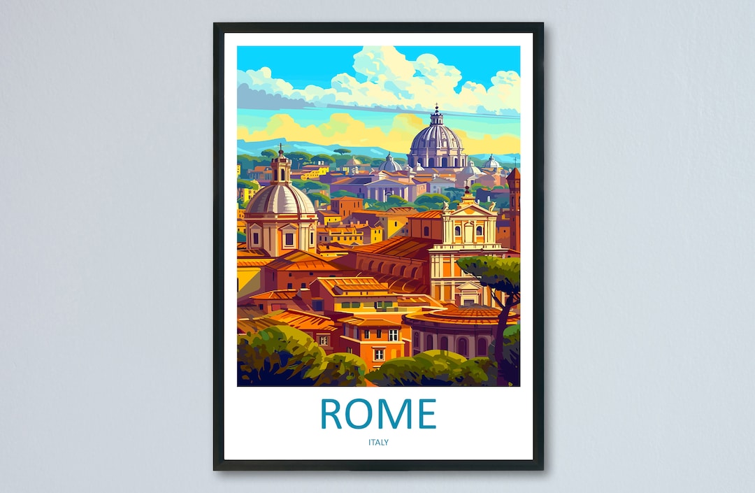 Rome Travel Print Wall Art Rome Wall Hanging Home Décor Rome Gift Art ...