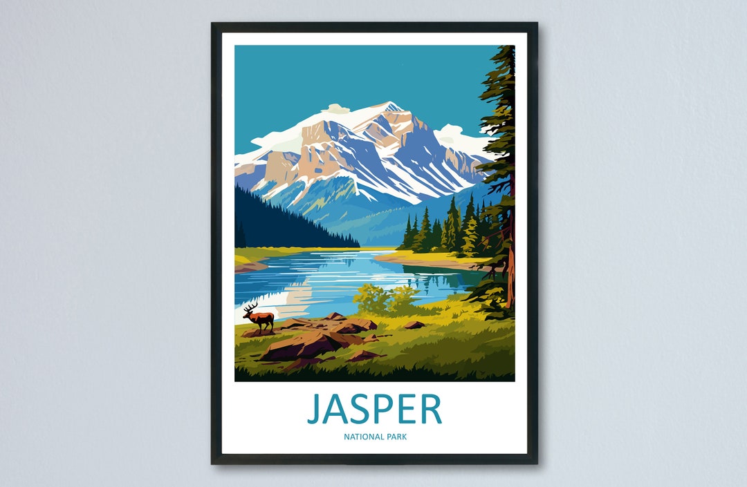 Jasper National Park Travel Print Wall Art Jasper National Park Wall ...