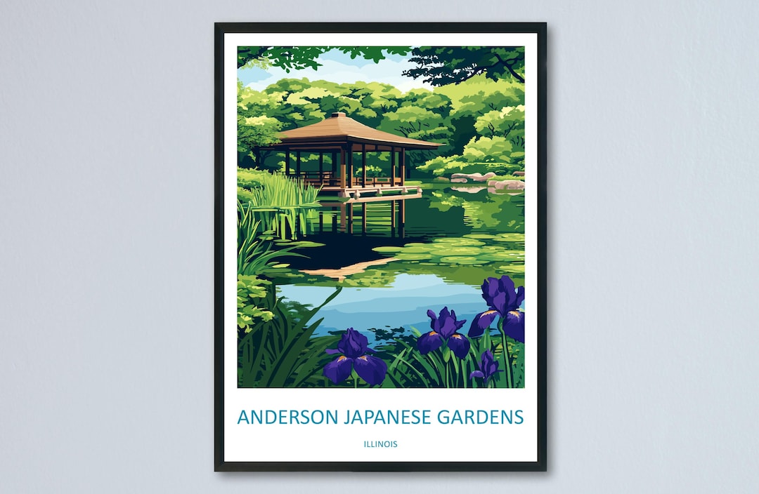 Anderson Japanese Gardens Travel Print Anderson Gardens Wall Decor ...