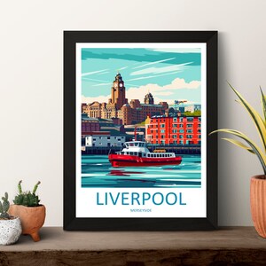 Liverpool Travel Print Wall Art Liverpool Wall Hanging Home Décor ...