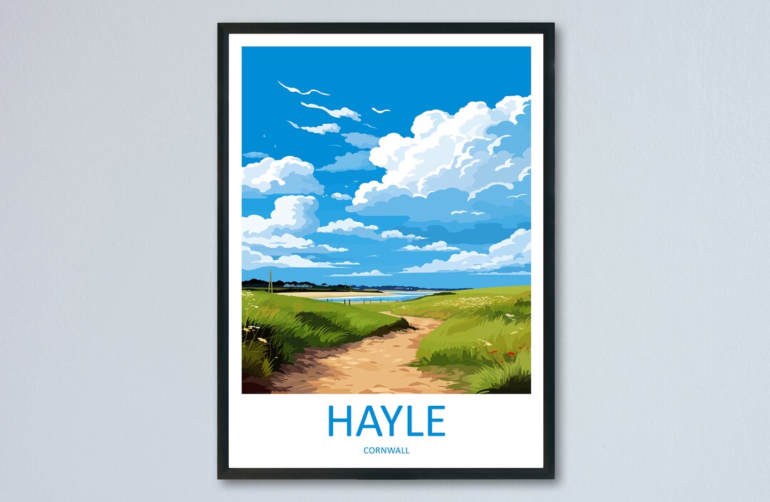 Hayle Travel Print Wall Art Hayle Wall Hanging Home Décor Hayle Gift ...