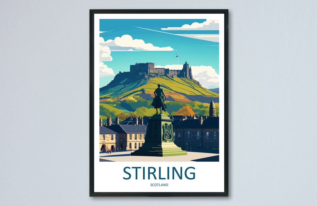 Stirling Print Stirling Home Décor Scotland City Art Print Stirling ...