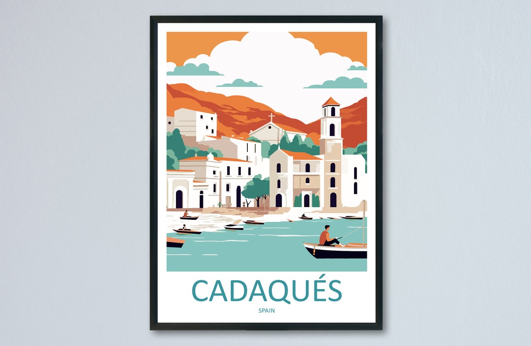 Cadaqués Travel Print Wall Art Cadaqués Wall Hanging Home Décor ...