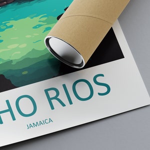Ocho Rios Travel Print Wall Art Ocho Rios Wall Hanging Home Décor Ocho ...