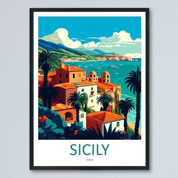 Sicily Poster - Etsy UK