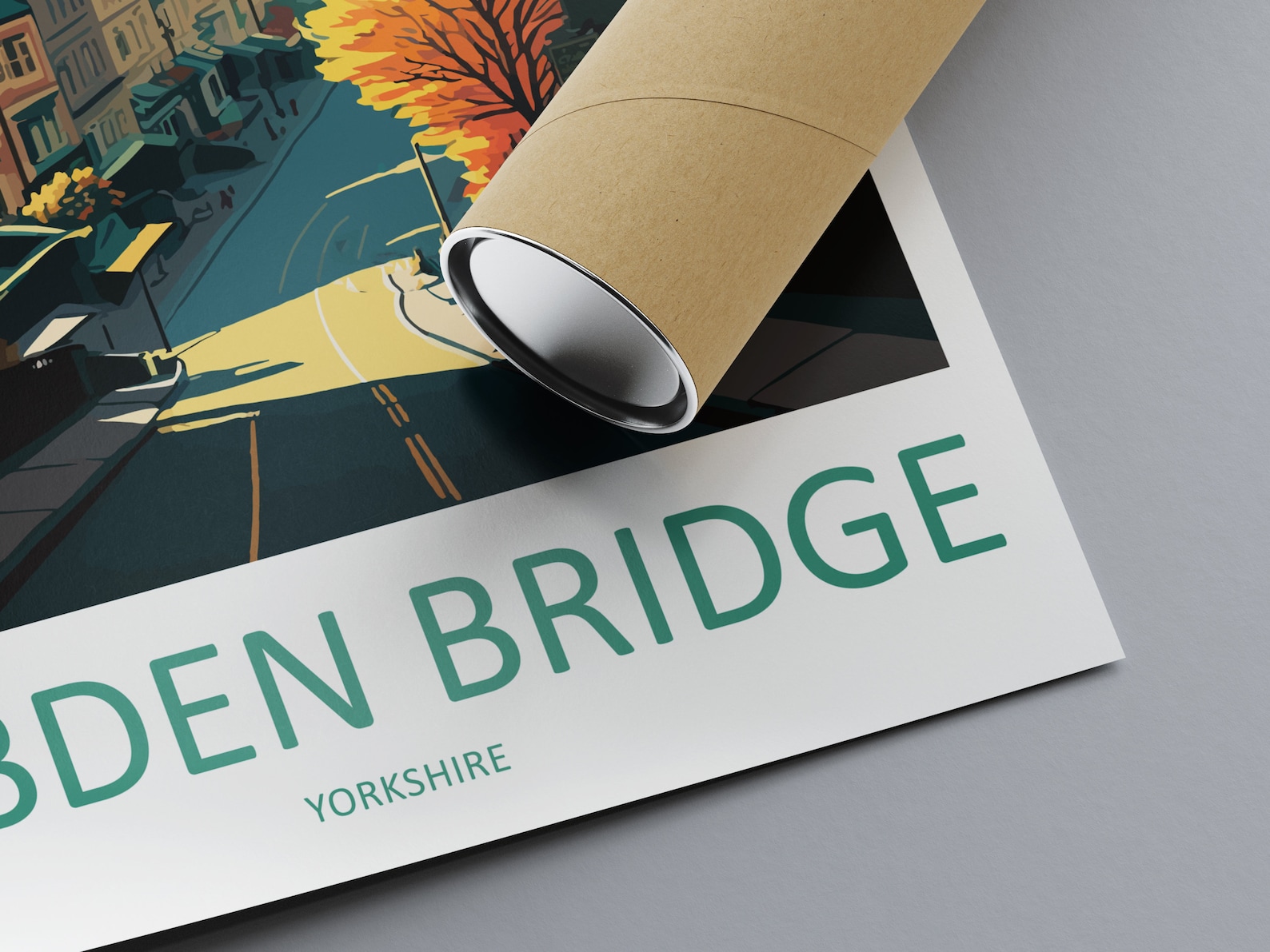Hebden Bridge Travel Print Wall Art Hebden Bridge Wall Hanging Home ...